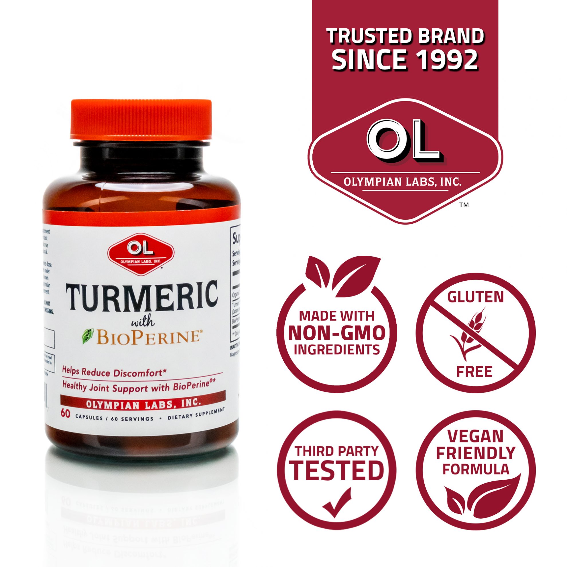 Turmeric with BioPerine | Olympian Labs