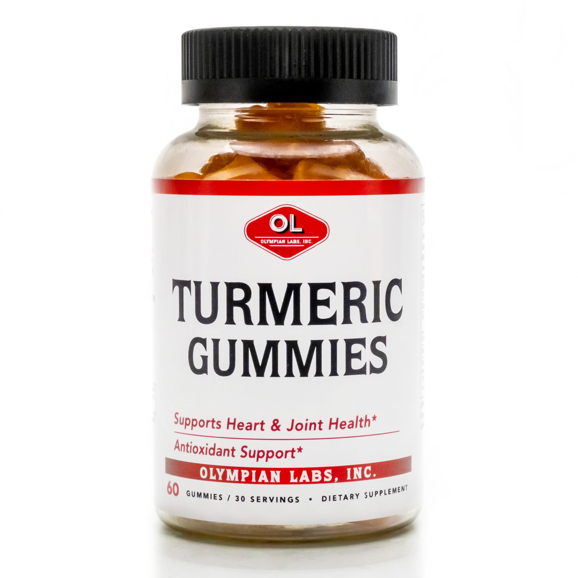 Turmeric Gummies, Ginger Flavored (60 Gummies) | Olympian Labs